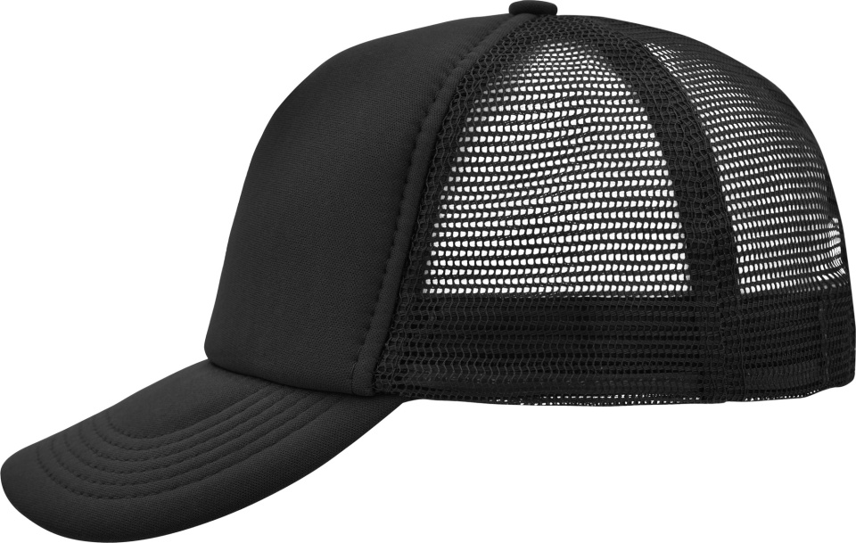 5-Panel Polyester Mesh Cap (Black) for embroidery - Myrtle Beach - Caps ...